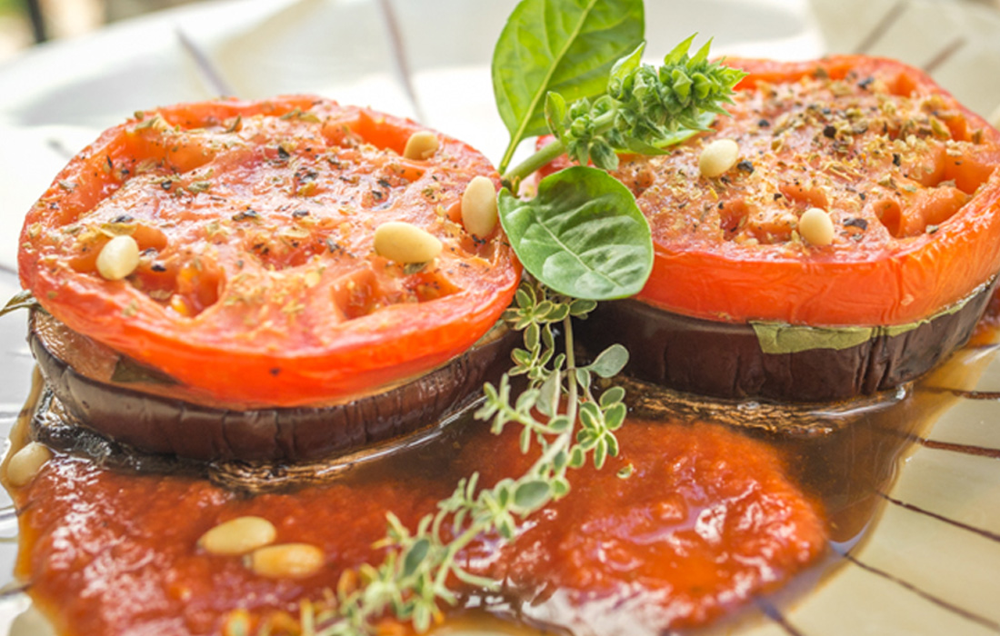 Balsamic Portobello and Eggplant Stacks | DrFuhrman.com