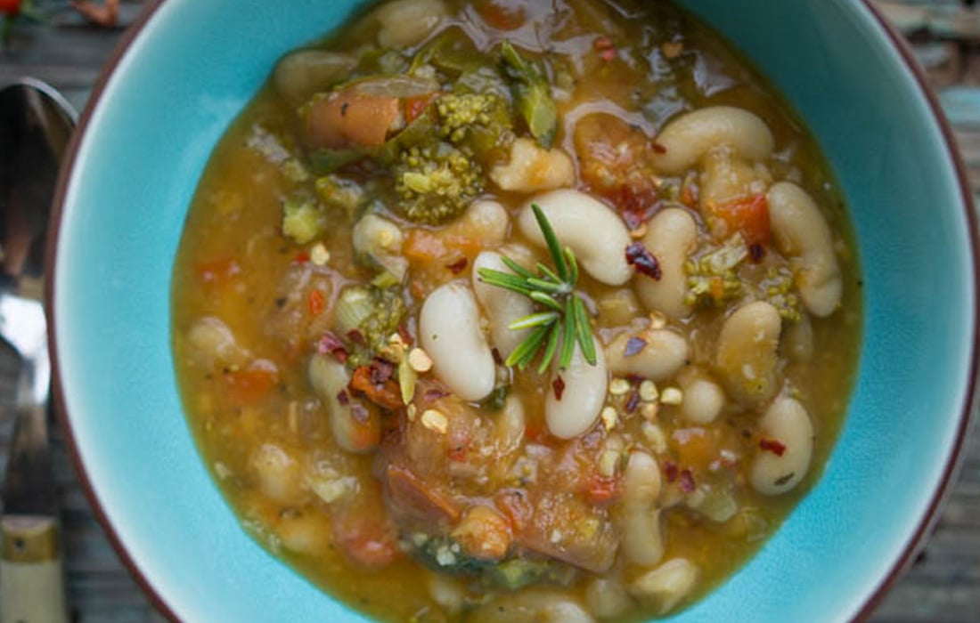 White Bean Soup with Broccoli Rabe | DrFuhrman.com