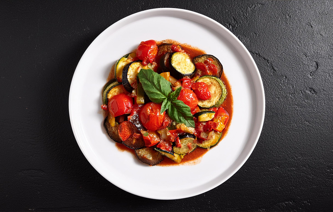 Italian-Style Stewed Tomatoes with Zucchini | DrFuhrman.com