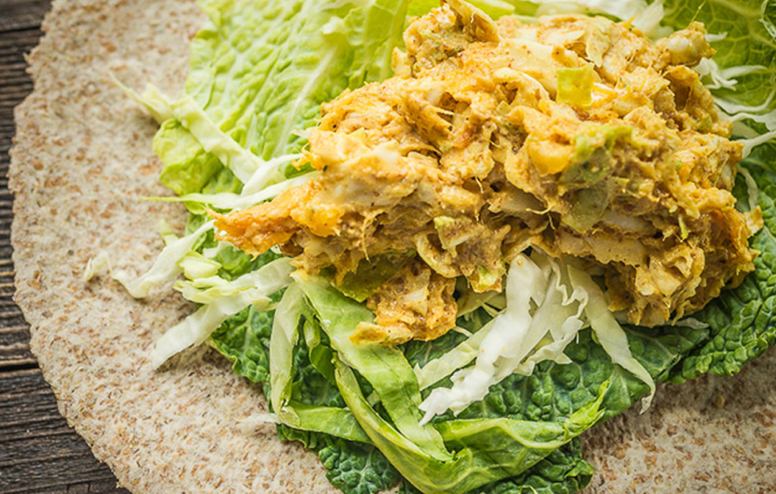 Indian-Spiced Mango Cabbage Wraps | DrFuhrman.com