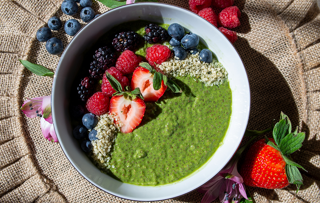 Green Chia Breakfast Pudding | DrFuhrman.com